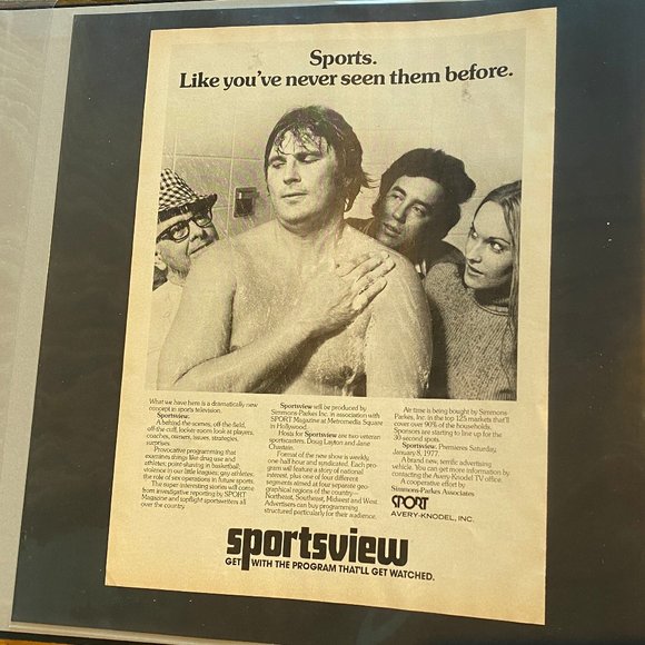 Wall Decor | Vintage 7s Sport Magazine Sportsview Ad Poster | Poshmark